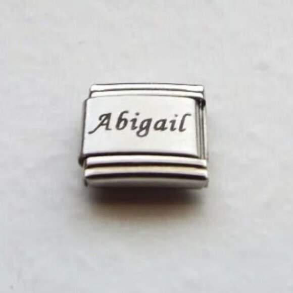Unbranded | Jewelry | Name Abigail Laser 9mm Stainless Steel Italian ...